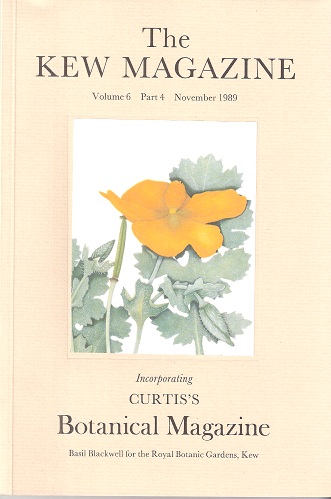 The Kew Magazine Volume 8 part 4 (incorporating Curtis's Botanical ...