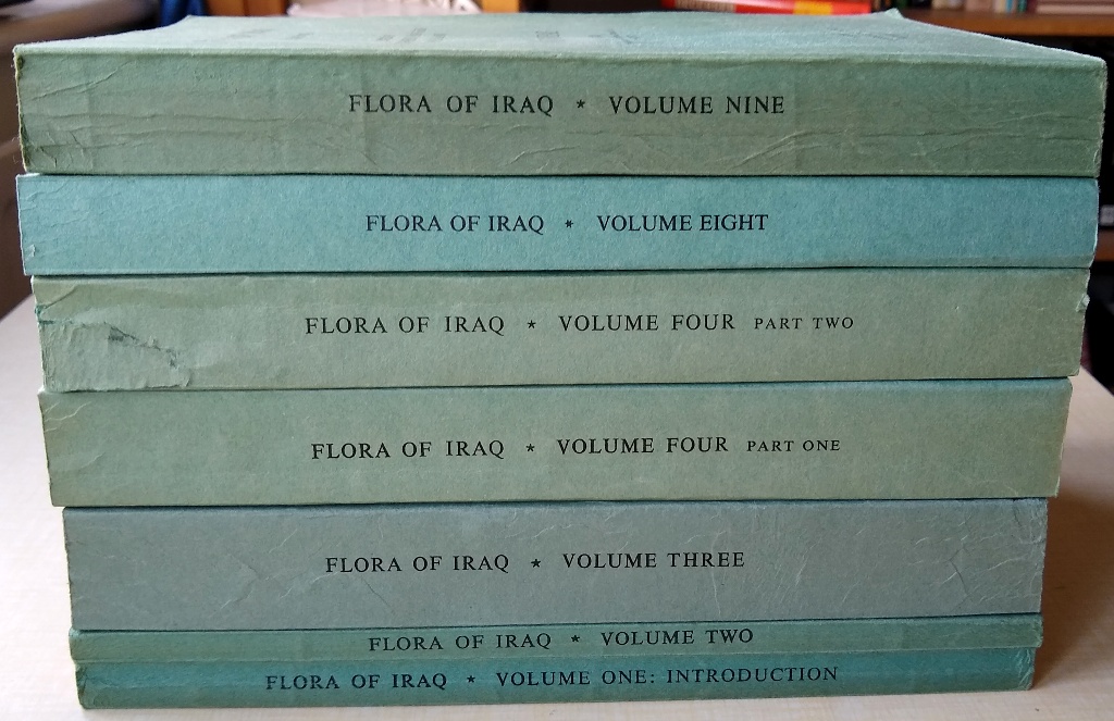 Flora of Iraq, Volumes 1, 2, 3, 4,8 & 9 (in seven volumes).. [Gren ...